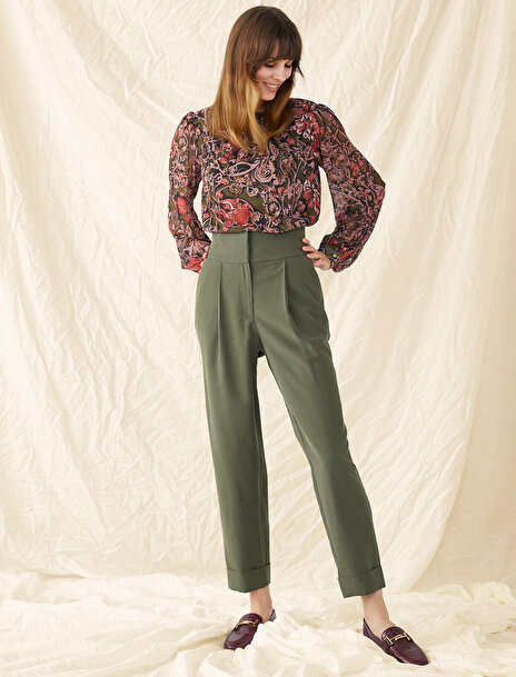 Koton Kadın Pilili Pantolon