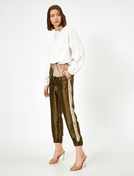 Koton Kadın Beli Bağlamalı Jogger Pantolon