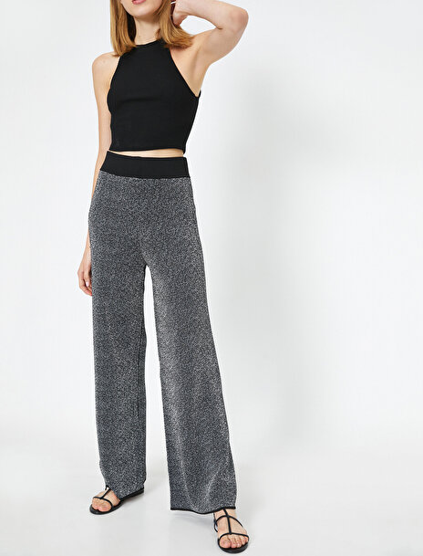 Koton Kadın Normal Bel Rahat Kesim Triko Pantolon