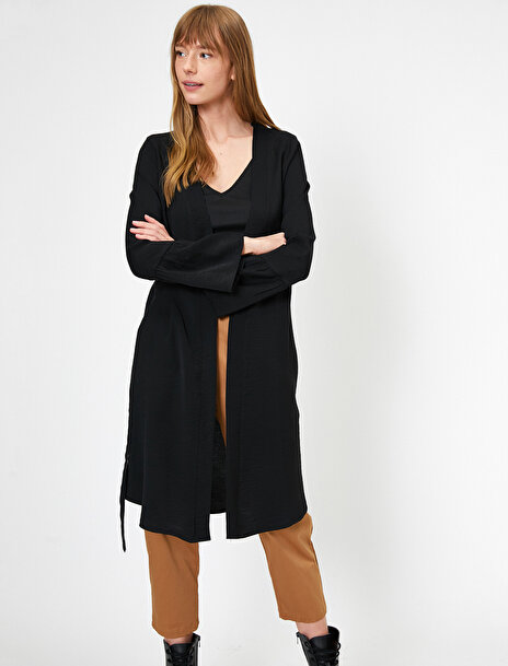 Koton Kadın Beli Kemer Detaylı Trençkot Koton Kadın Beli Kemer Detaylı Trençkot