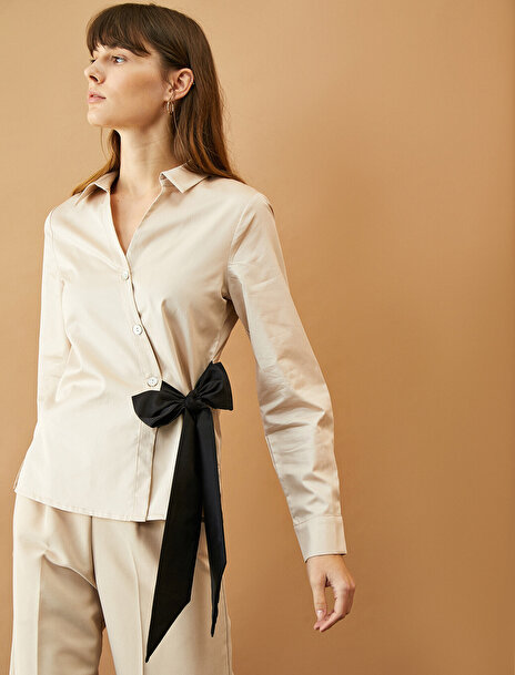 Koton Kadın Beli Bağlamalı Gömlek