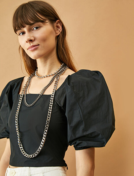 Koton Kadın Balon Kol Bluz