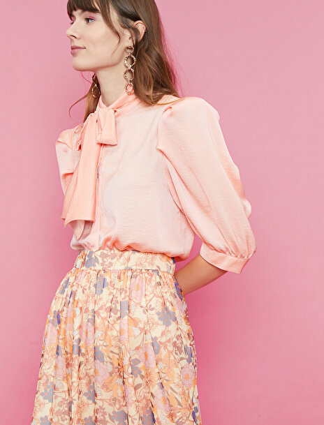 Koton Kadın Fular Yaka Bluz