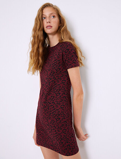 Koton Kadın Leopar Desenli Elbise