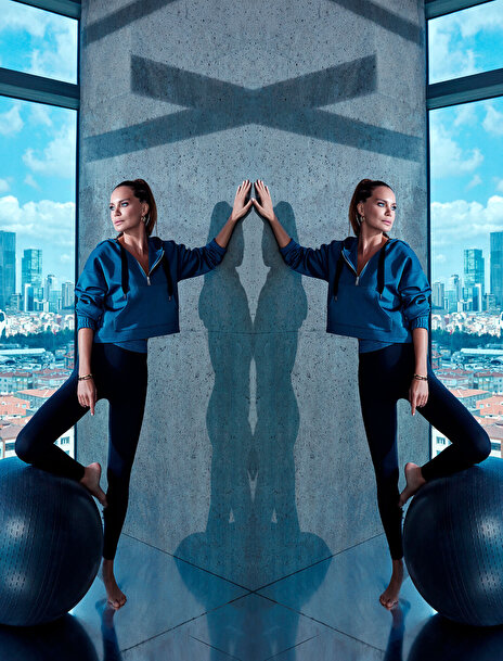 Koton Kadın Ebru Şallı Loves Koton Sport Sweatshirt