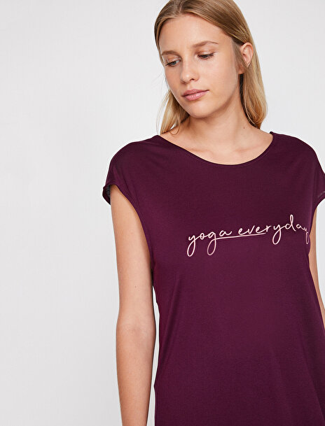 Koton Kadın Yazı Baskılı T-Shirt