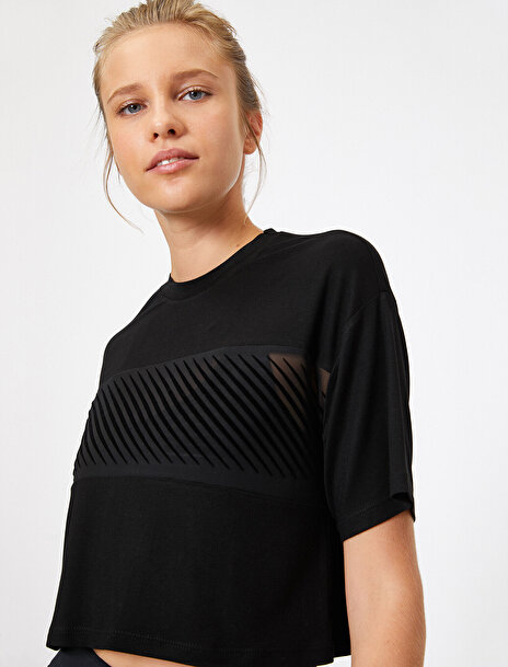 Koton Kadın Ebru Şallı Loves Koton Sport T-Shirt