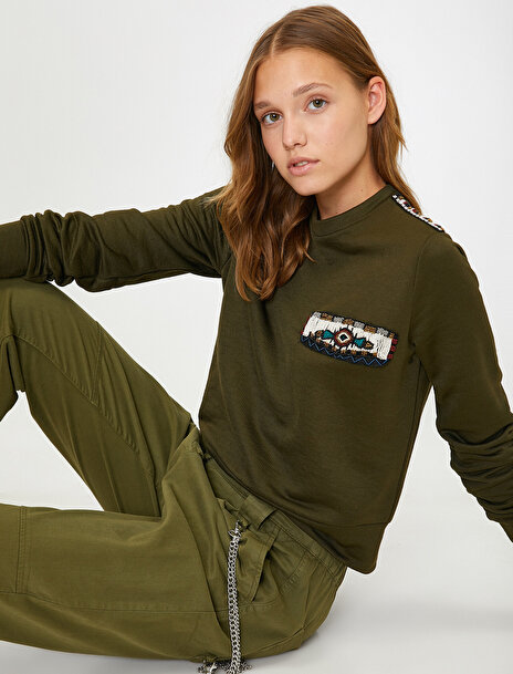 Koton Kadın El Emeği Sweatshirt Koton Kadın El Emeği Sweatshirt