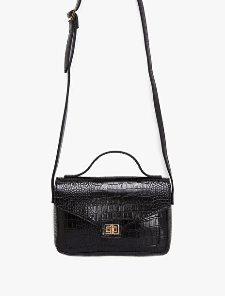 Koton Kadın Deri Görünümlü Omuz Çantas Koton Kadın Deri Görünümlü Omuz Çantas