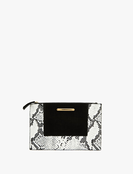 Koton Kadın Yılan Derisi Desenli El Çantası