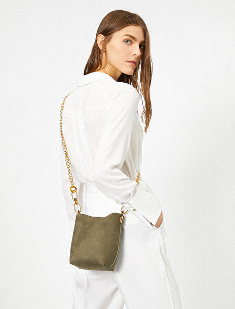 Koton Kadın Süet Görünümlü Omuz Çantası Koton Kadın Süet Görünümlü Omuz Çantası