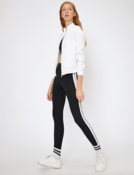 Koton Kadın Çizgili Tayt