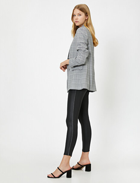 Koton Kadın Çizgili Tayt