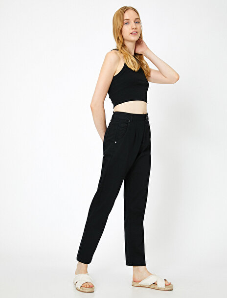 Koton Kadın Normal Bel Normal Paça Kot Pantolon - Mom Jean