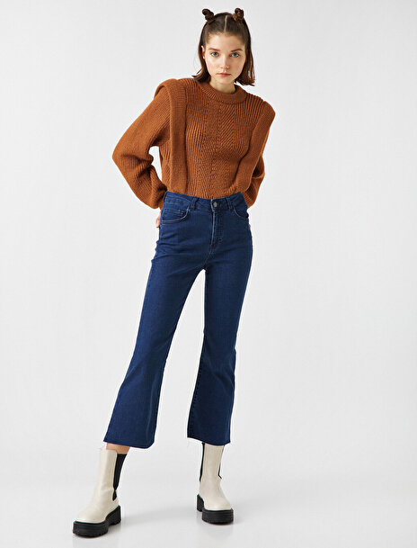 Koton Kadın Victoria Jean - İspanyol Paça Pantolon