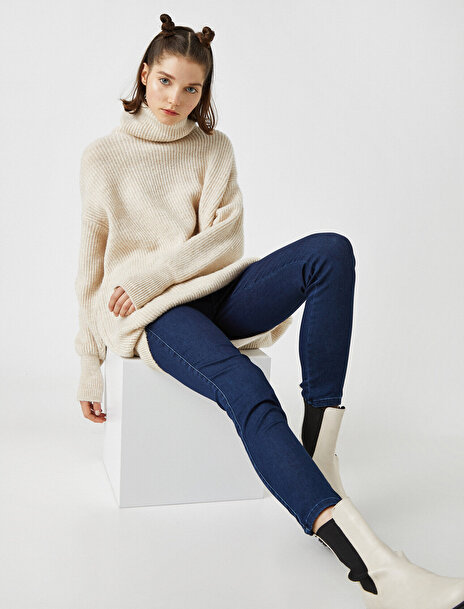 Koton Ole Genç Kız Push Up Jean - Normal Bel Toparlayıcı Dar Kesim Dar Paça Pantolon