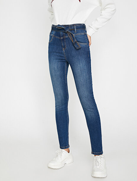Koton Ole Genç Kız Taylor Jean - Ekstra Yüksek Bel Dar Kesim Dar Paça Pantolon Koton Ole Genç Kız Taylor Jean - Ekstra Yüksek Bel Dar Kesim Dar Paça Pantolon