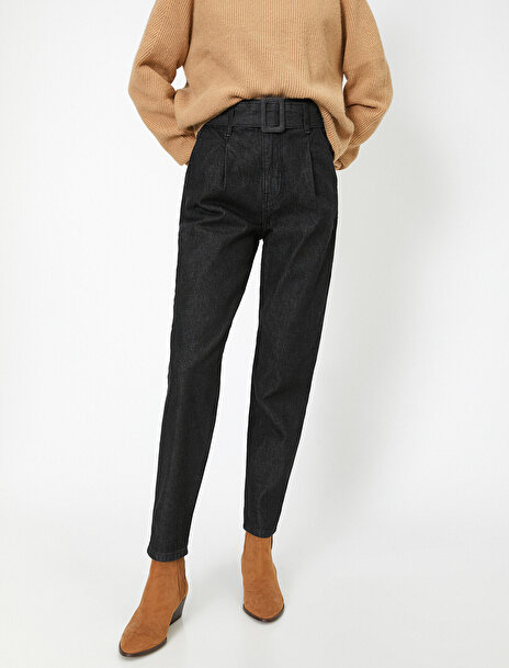 Koton Ole Genç Kız Cigarette Jean - Yüksek Bel Hafif Dar Kesim Dar Paça Pantolon