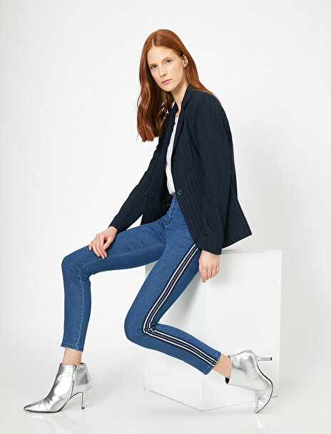 Koton Ole Genç Kız Legging Jean -Yüksek Bel Dar Kesim Dar Paça Pantolon