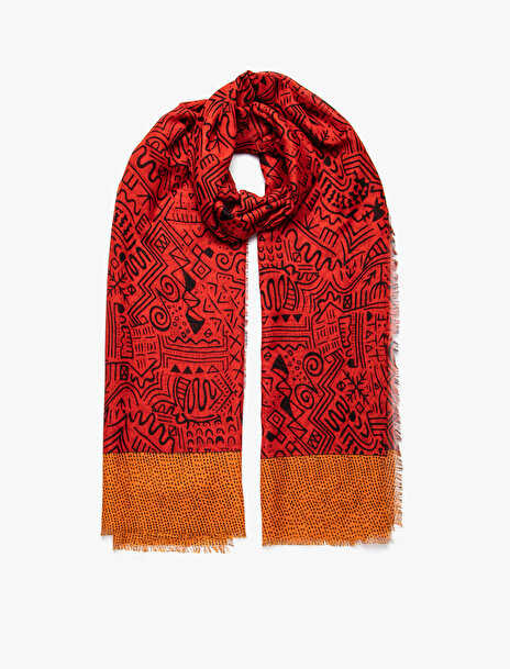 Koton Kadın Desenli Atkı