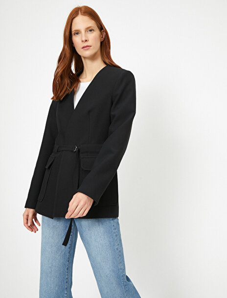 Koton Kadın Beli Bağlamalı Ceket
