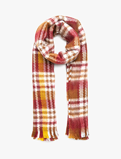 Koton Kadın Kareli Atkı