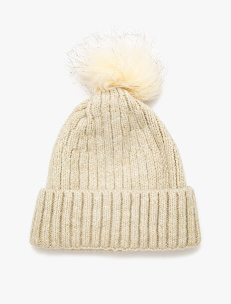 Koton Kadın Ponpon Detaylı Bere