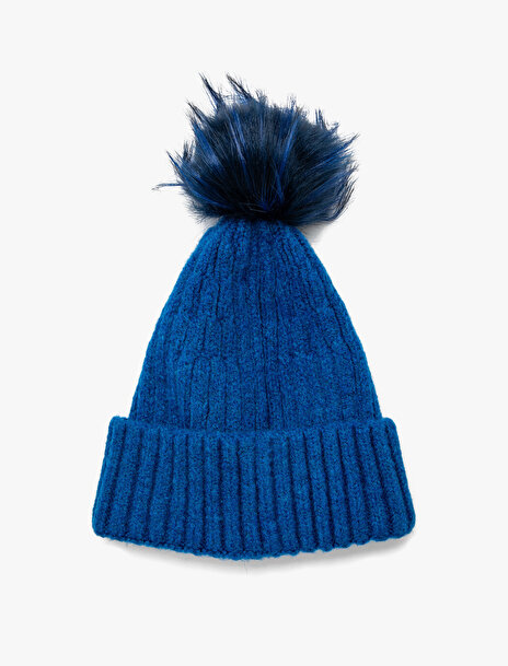 Koton Kadın Ponpon Detaylı Bere