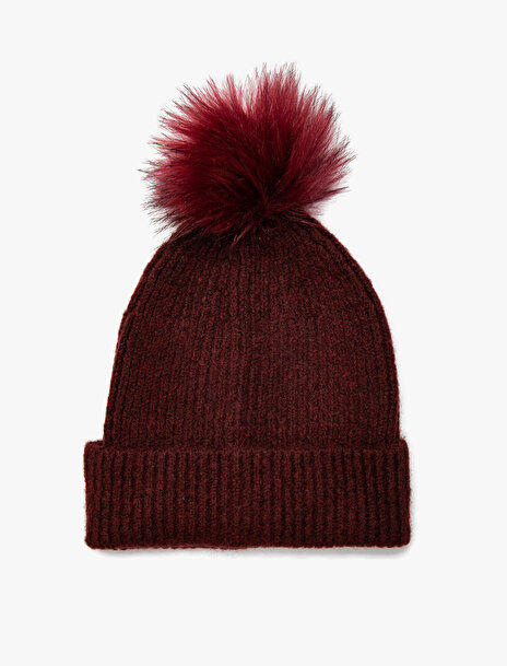 Koton Kadın Ponpon Detaylı Bere