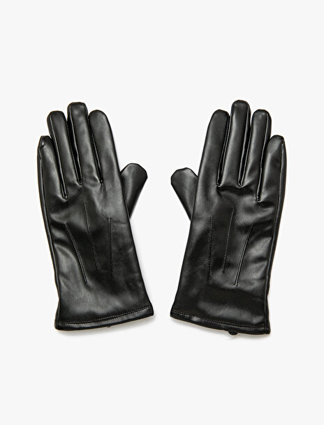 Koton Kadın Deri Görünümlü Eldiven