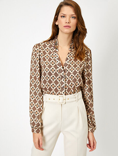 Koton Kadın Arzu Sabancı for Koton Gömlek