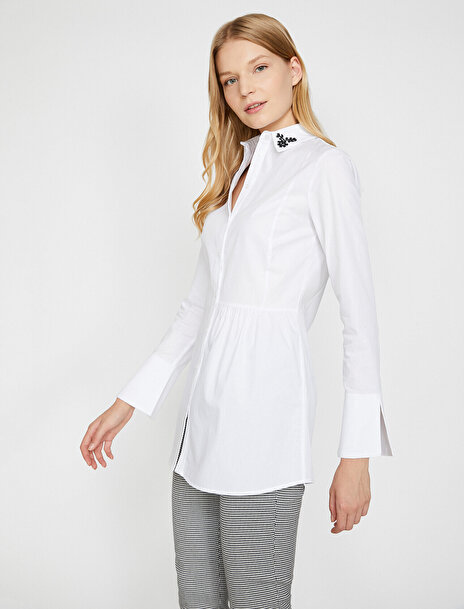 Koton Kadın Yaka Detaylı Tunk