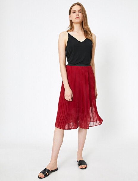 Koton Kadın Pilili Etek