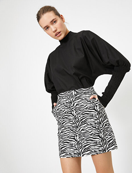 Koton Kadın Zebra Desenli Etek Koton Kadın Zebra Desenli Etek