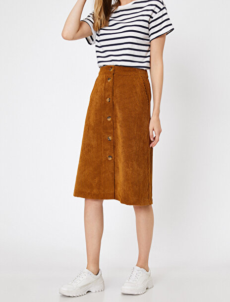 Koton Kadın Kadife Etek