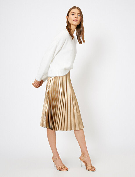 Koton Kadın Pilili Etek