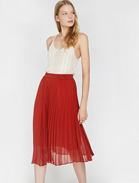 Koton Kadın Pilili Etek