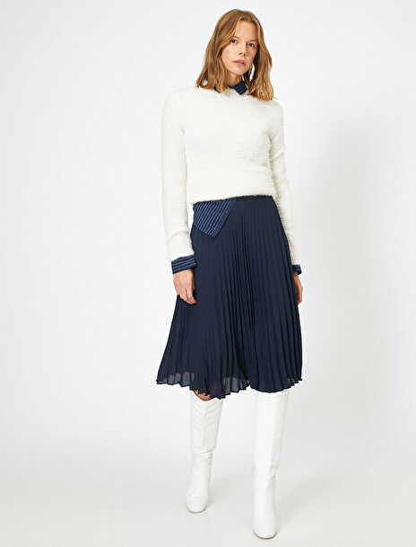 Koton Kadın Pilili Etek