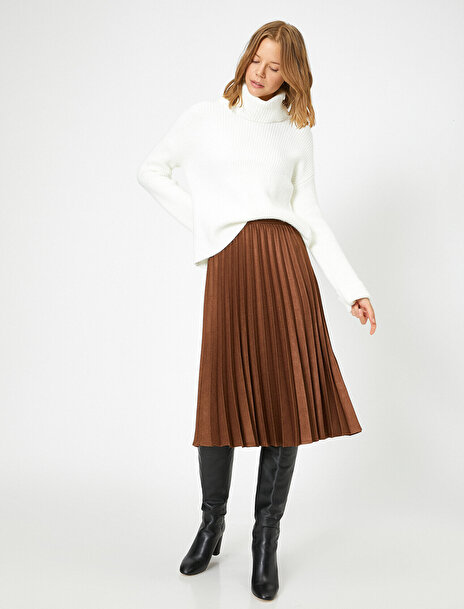 Koton Kadın Pilili Etek