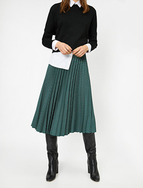 Koton Kadın Pilili Etek