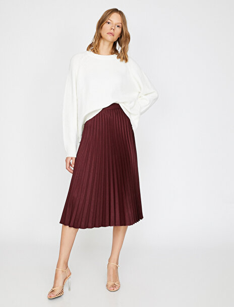 Koton Kadın Pilili Skirt Koton Kadın Pilili Skirt