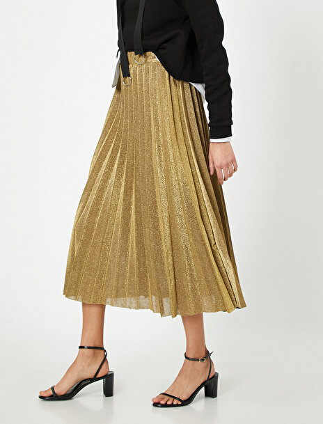 Koton Kadın Pilili Skirt