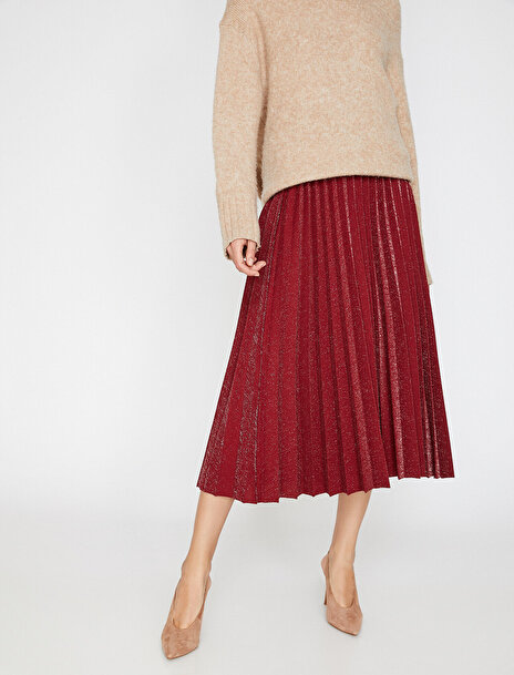 Koton Kadın Pilili Etek