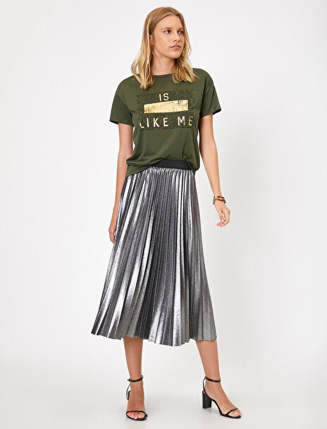 Koton Kadın Pilili Etek