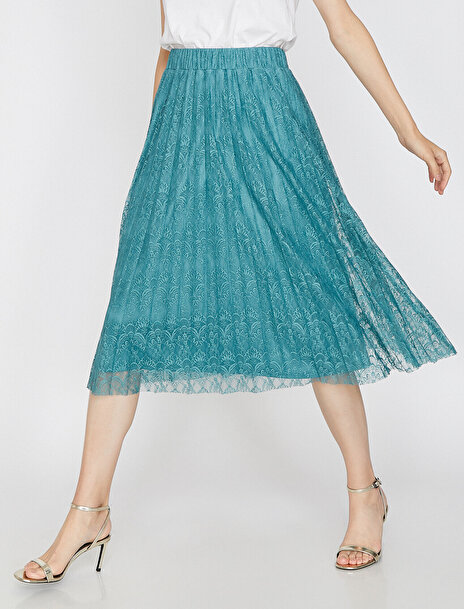 Koton Kadın Dantel Detaylı Etek
