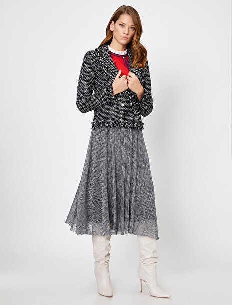 Koton Kadın Simli Midi Etek