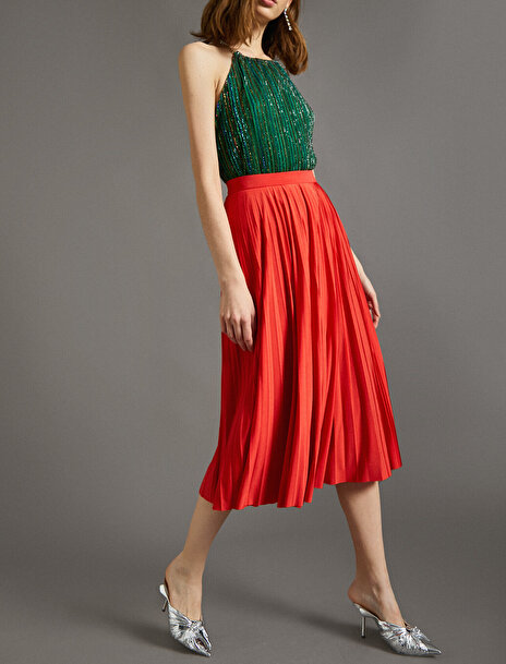 Koton Kadın Pilili Etek