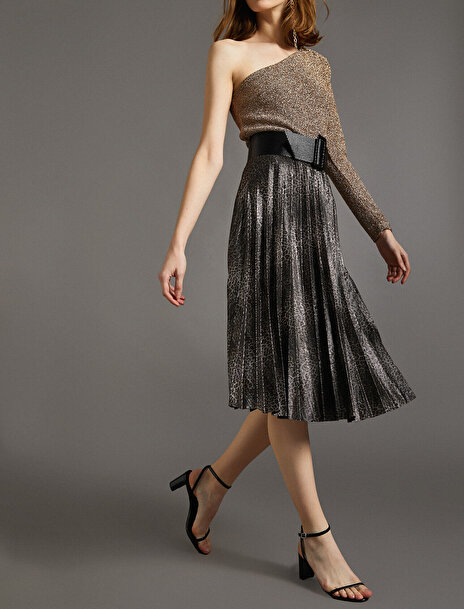 Koton Kadın Leopar Desenli Etek