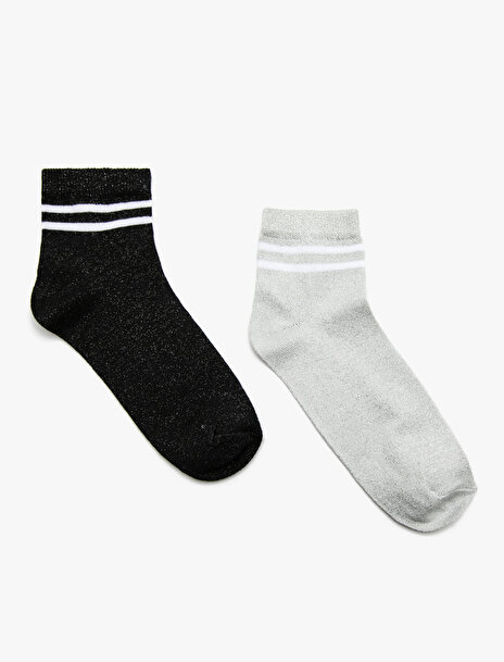 Koton Kadın 2 Pack Man Socks Koton Kadın 2 Pack Man Socks