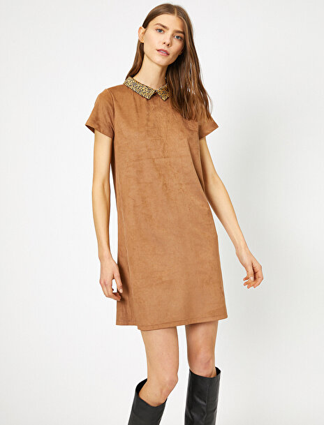 Koton Kadın Klasik Yaka Elbise